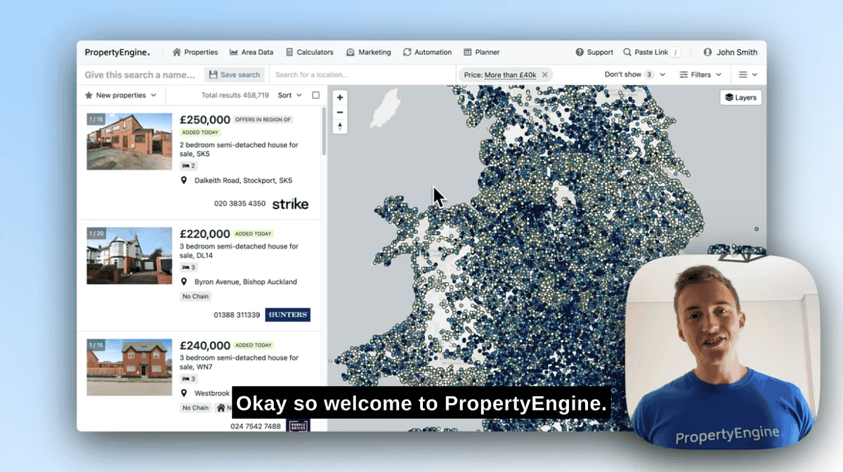 Source & analyse property fast with PropertyEngine